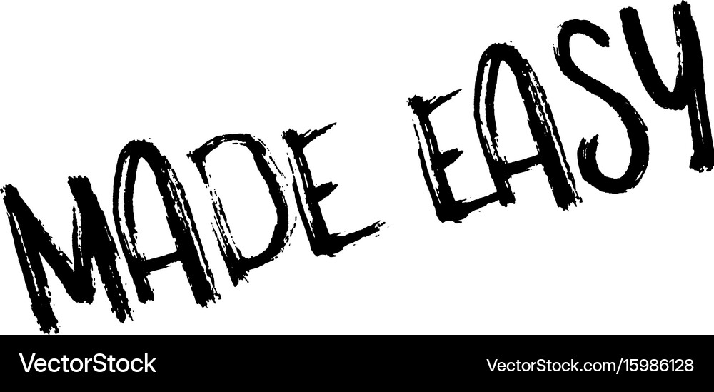 Made easy rubber stamp Royalty Free Vector Image