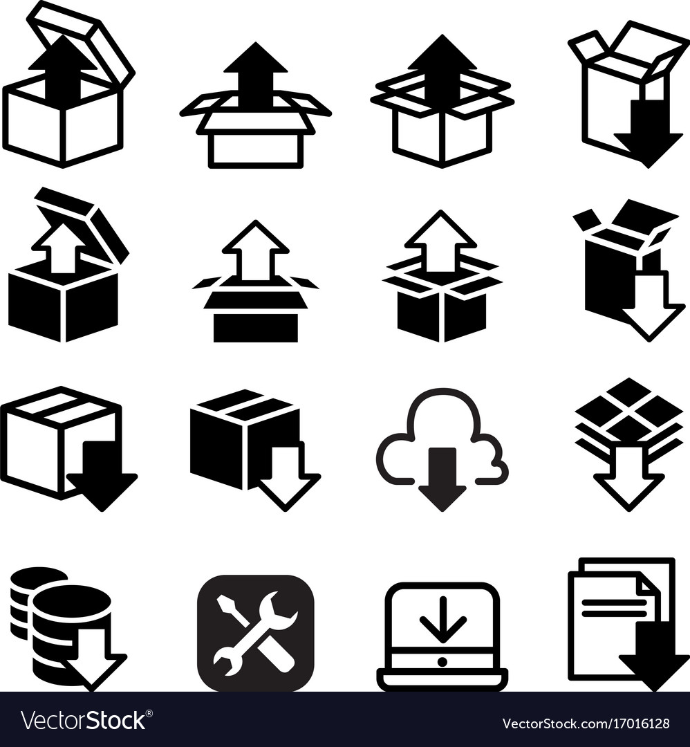 Software Application Setup Configuration Vector Image