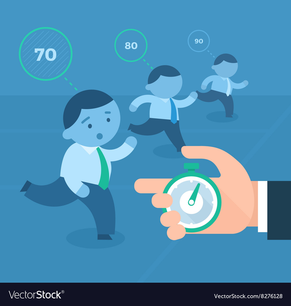 Track Competitors Royalty Free Vector Image - VectorStock