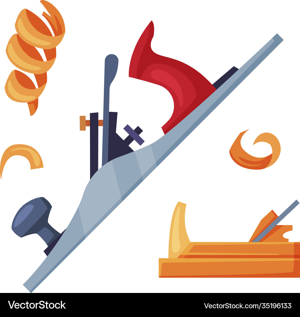 Fillet molding machine as hand tool in carpentry Vector Image