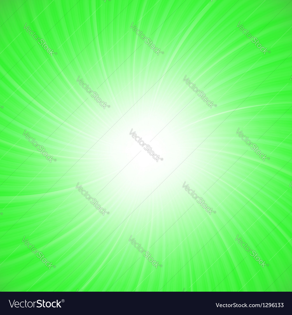 Green rays background Royalty Free Vector Image
