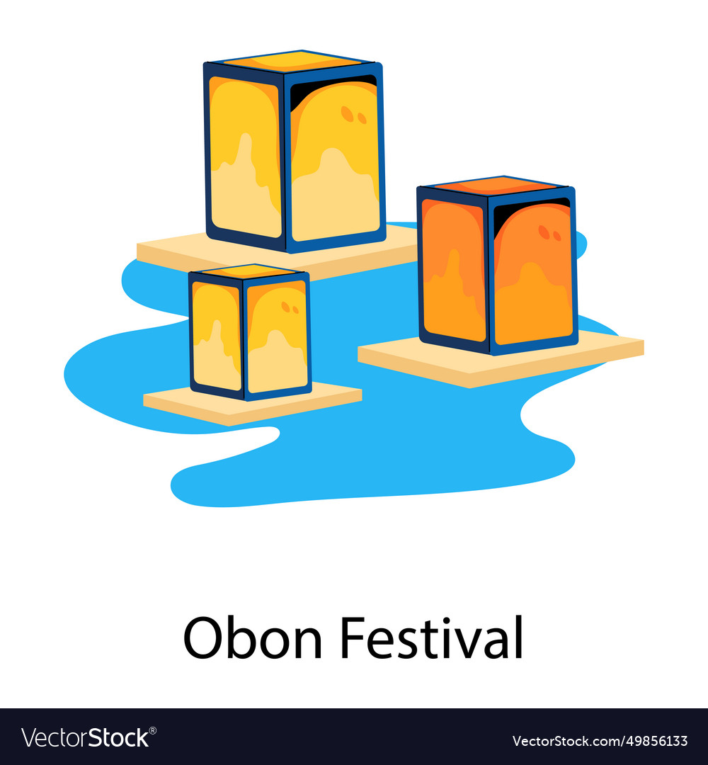 Obon festival Royalty Free Vector Image - VectorStock