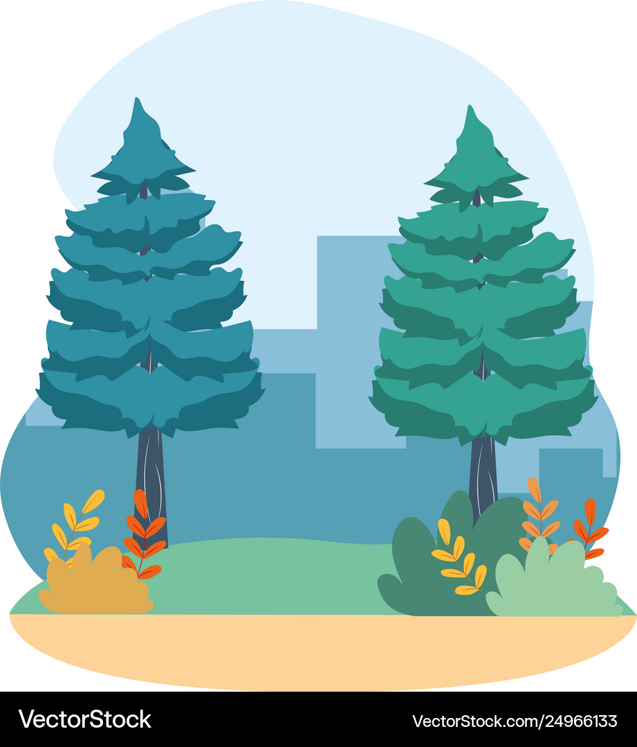 Outdoor concept cartoon Royalty Free Vector Image