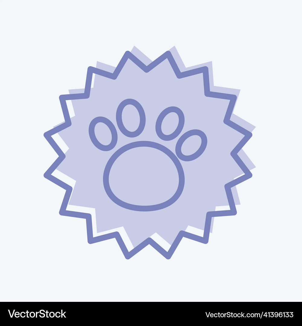 Stamp icon in trendy two tone style isolated Vector Image