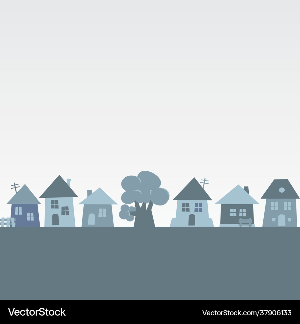 Village template Royalty Free Vector Image - VectorStock