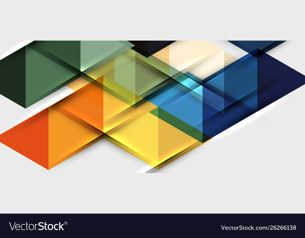 Abstract geometric background modern overlapping Vector Image