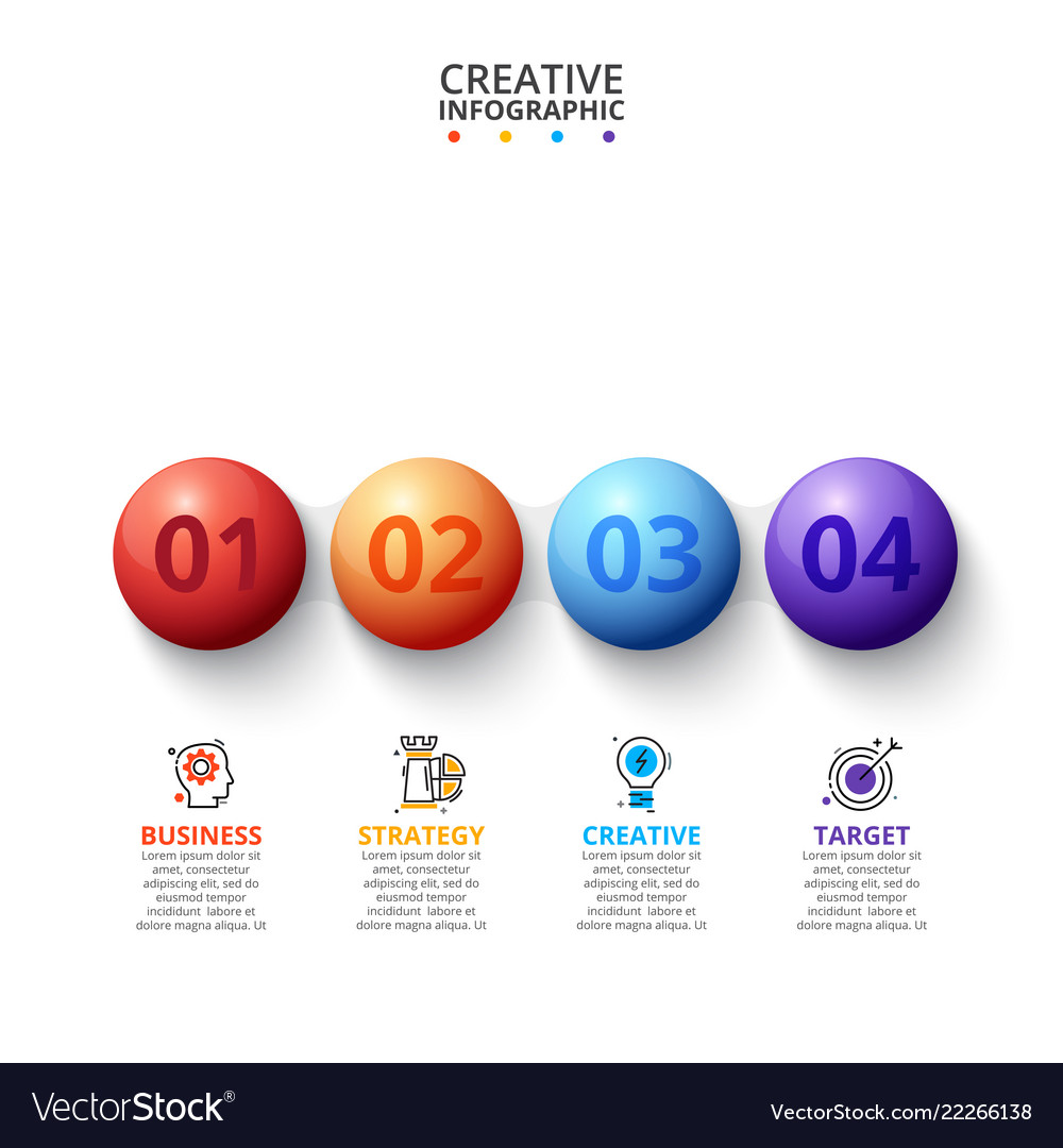 Business data visualization abstract elements Vector Image