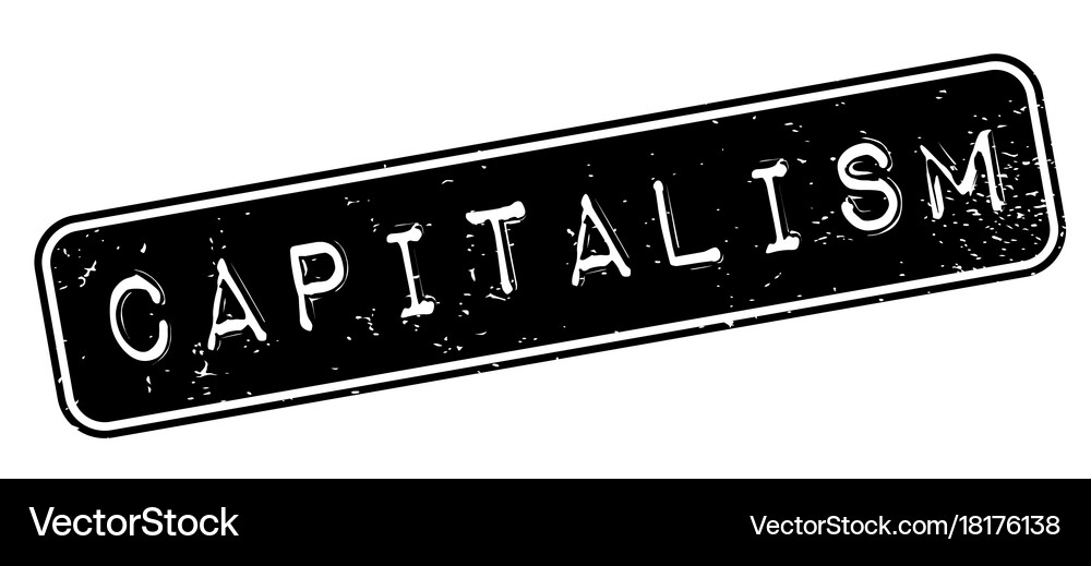 Capitalism rubber stamp Royalty Free Vector Image