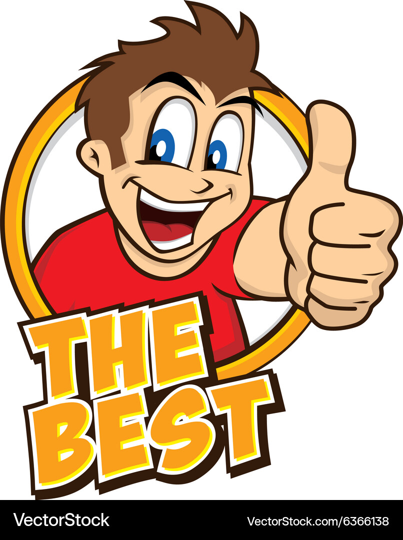 Thumbs Up Cartoon Guy
