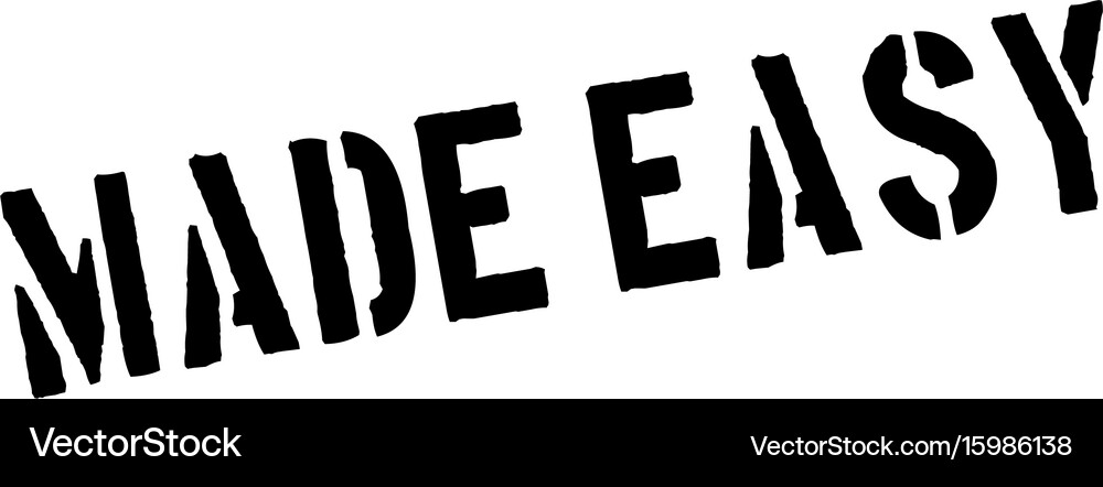 Made easy rubber stamp Royalty Free Vector Image