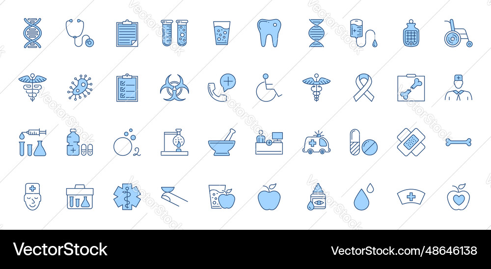 Medical icons set Royalty Free Vector Image - VectorStock