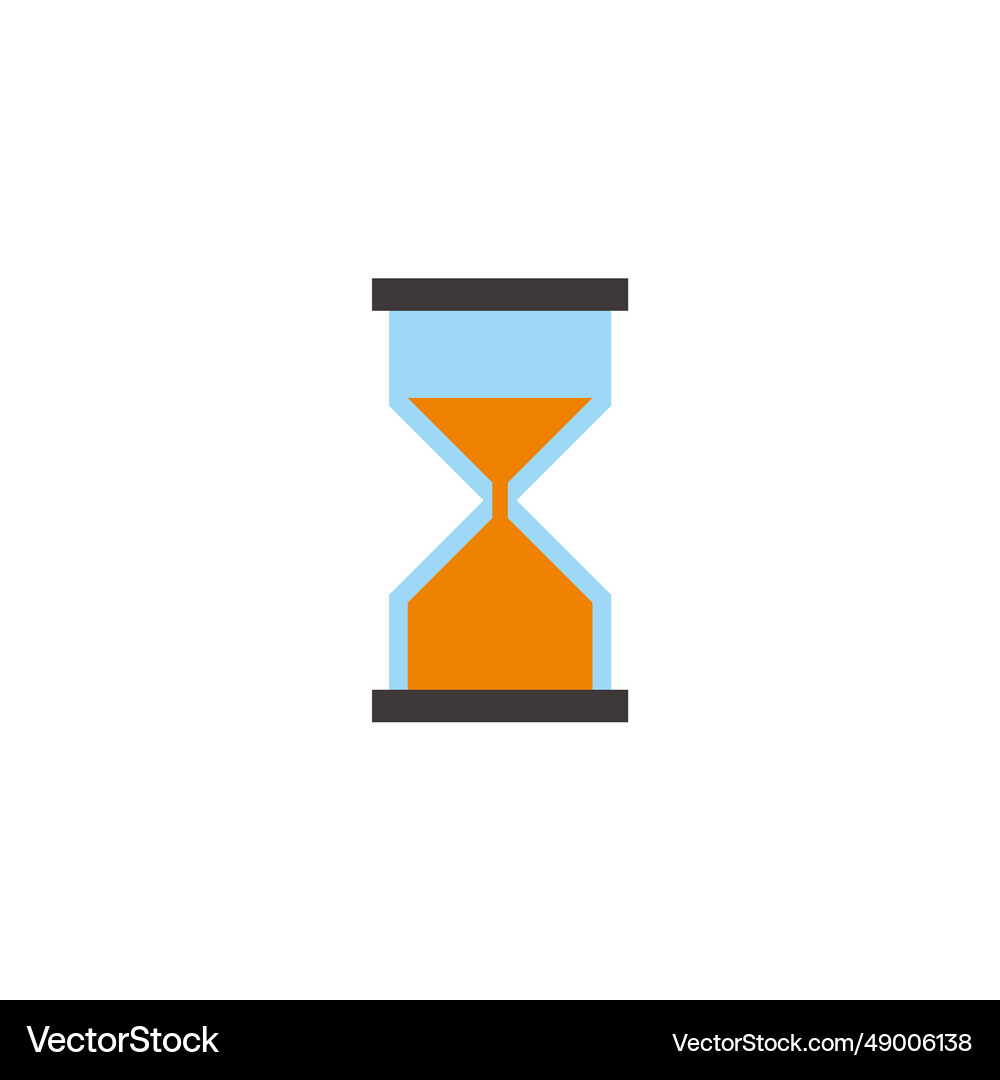 Sand watch colorful simple geometric Royalty Free Vector