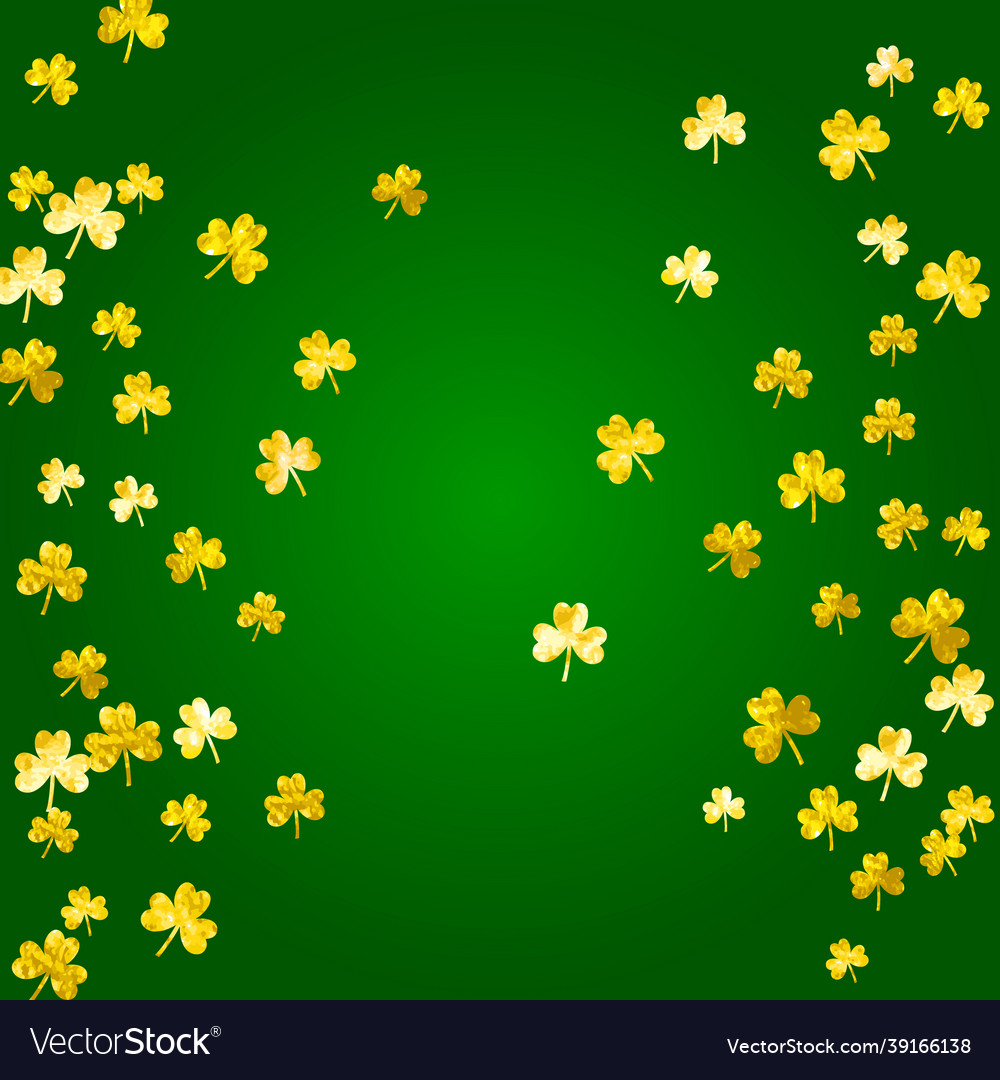 Shamrock background for saint patricks day Vector Image