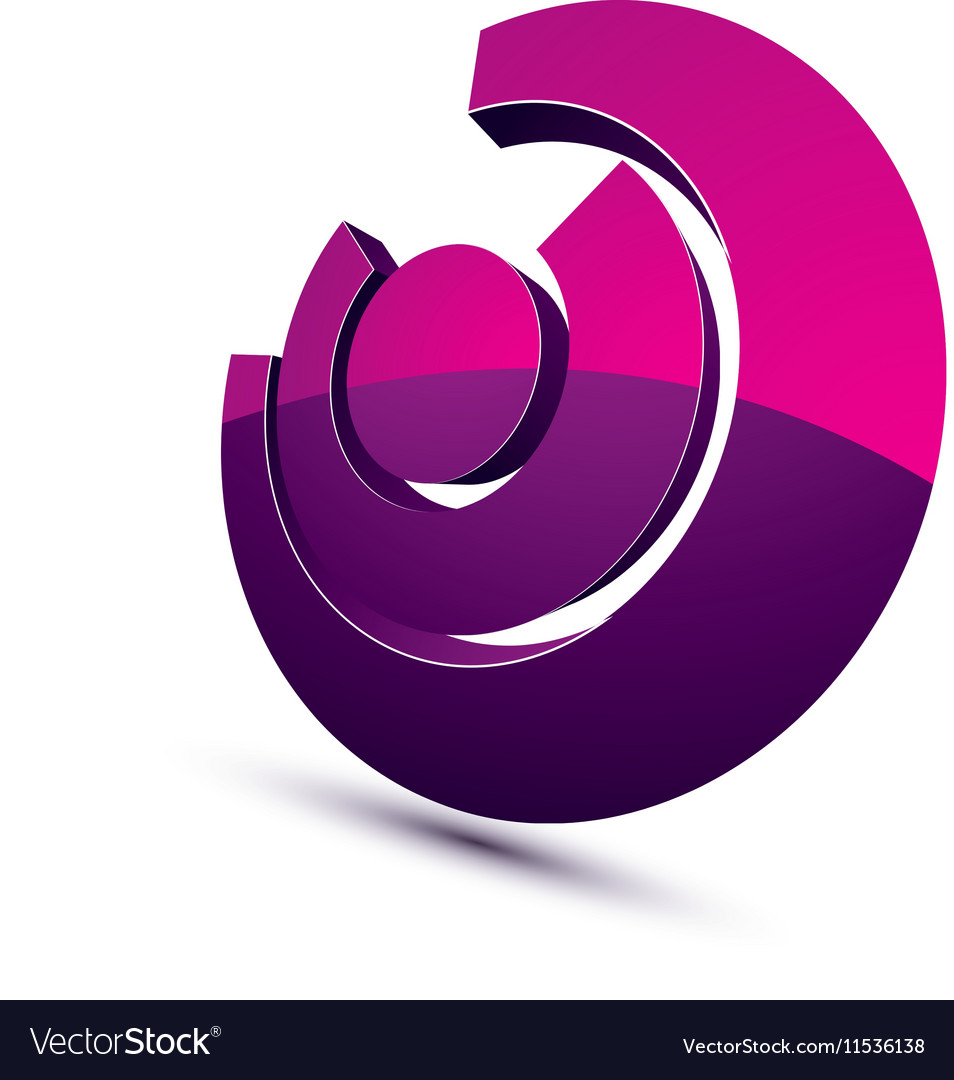 Three-dimensional colorful graphical interface Vector Image Three-dimensional colorful graphical interface Vector Image