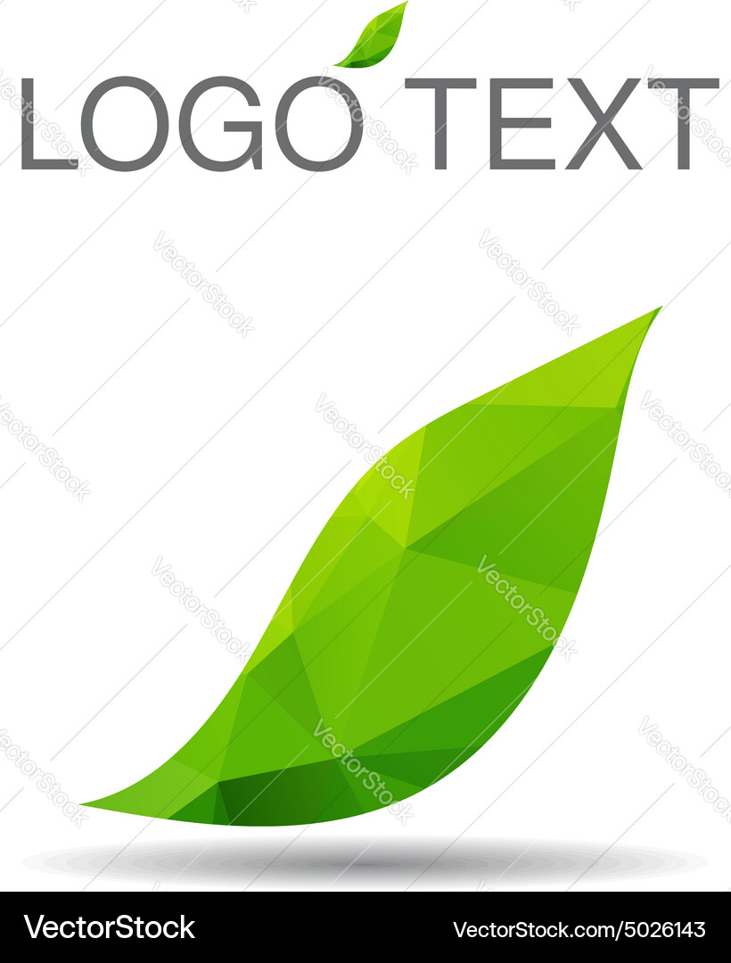 Ecology logo or icon in eps nature logotype Vector Image