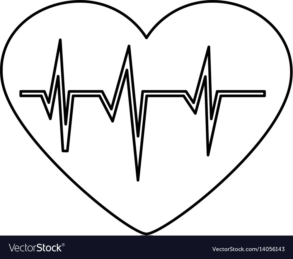 Heart cardio isolated icon Royalty Free Vector Image Heart cardio isolated icon Royalty Free Vector Image