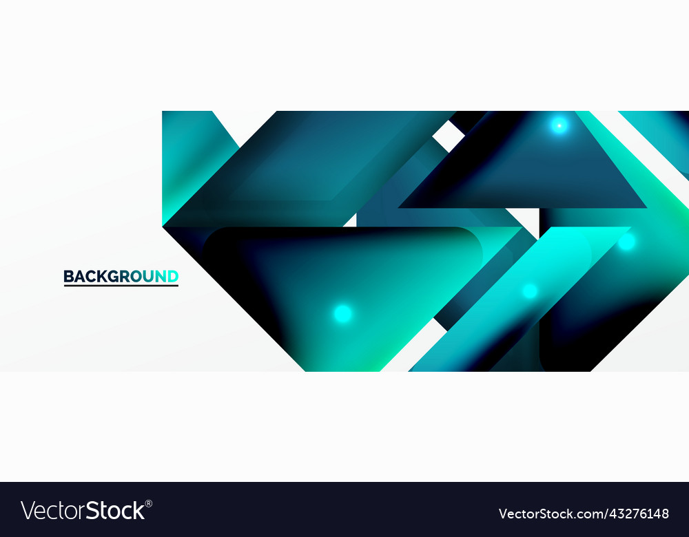 Abstract background simple color geometric shapes Vector Image