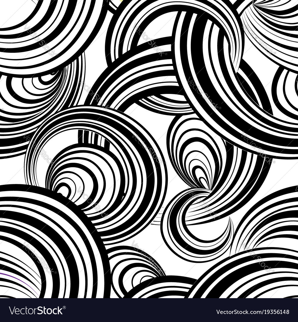 Abstract geometric seamless pattern bubble Vector Image