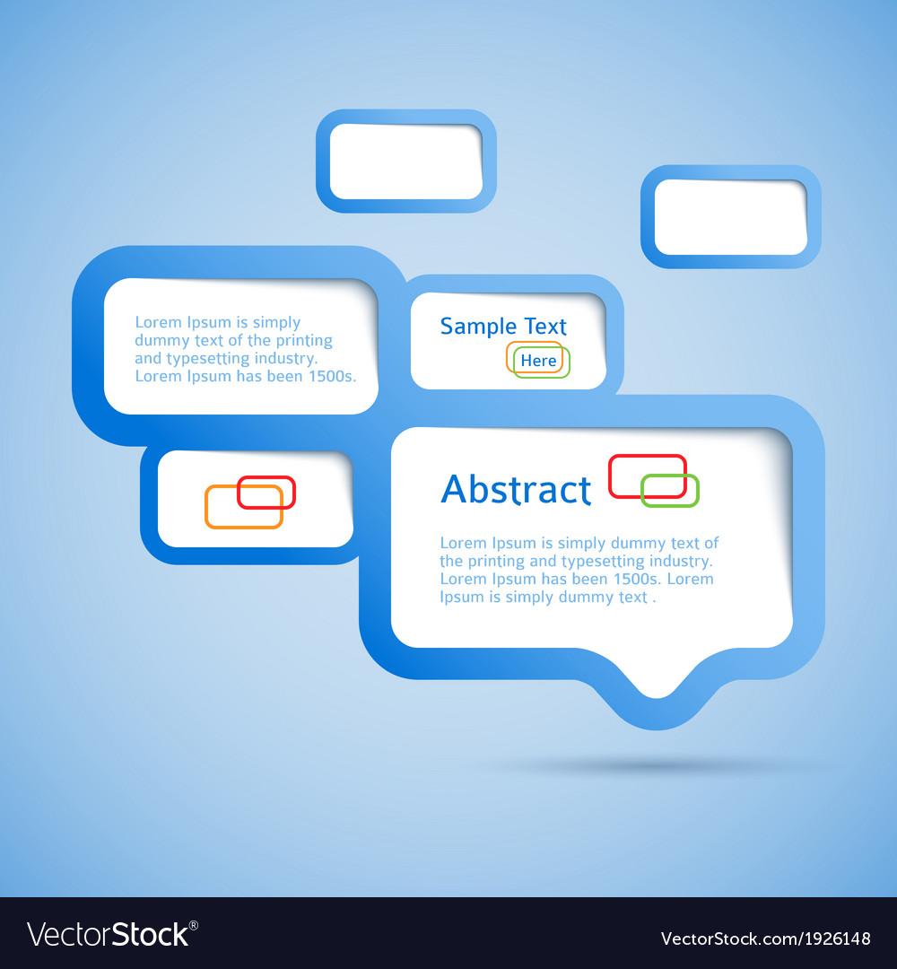 Abstract web design bubble Royalty Free Vector Image