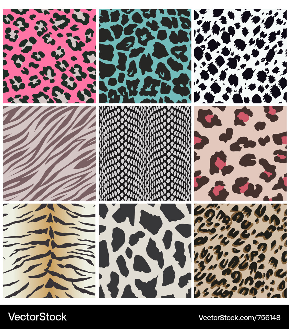 Animal skin seamless swatch Royalty Free Vector Image