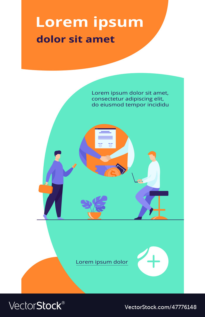 Business Partners Handshake Royalty Free Vector Image