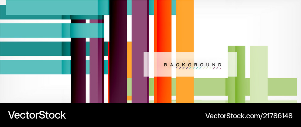 Color stripes and lines geometric abstract Vector Image