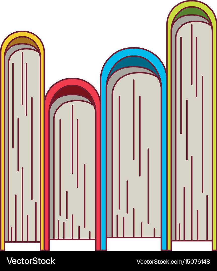 Colorful graphic with stack of books Royalty Free Vector