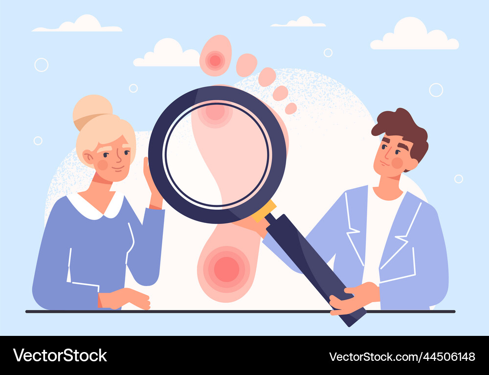 Concept of podiatry Royalty Free Vector Image - VectorStock