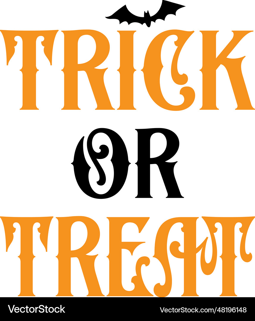 Halloween typography design Royalty Free Vector Image