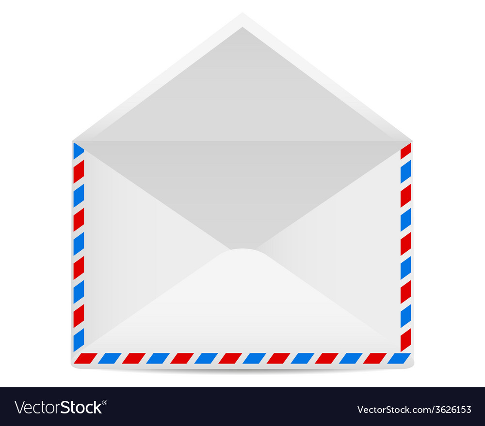 Blank envelope Royalty Free Vector Image - VectorStock
