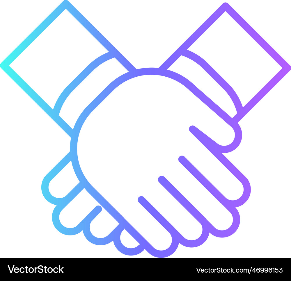 Cooperation business people icon with blue Vector Image