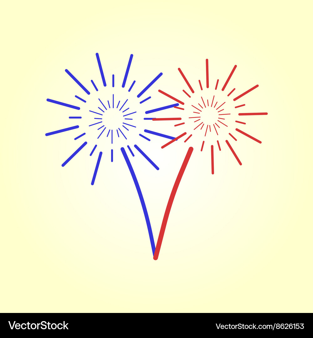 Fireworks celebration Royalty Free Vector Image
