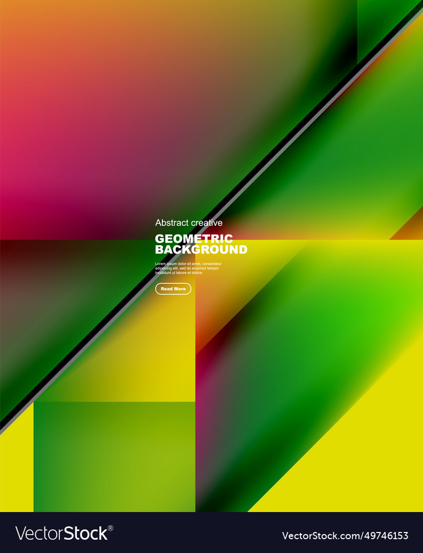 Gradient triangles abstract background Royalty Free Vector