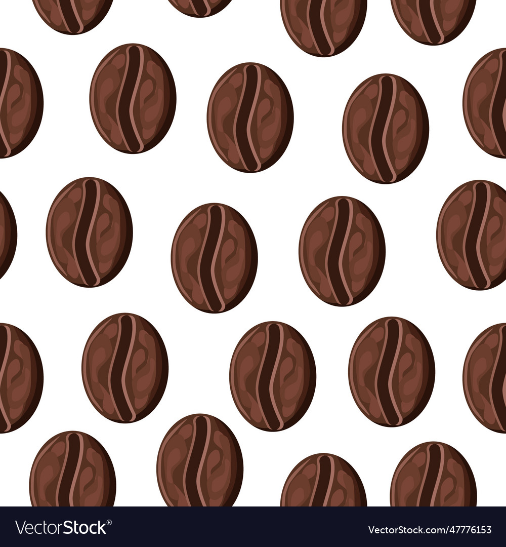 Seamless coffee pattern Royalty Free Vector Image