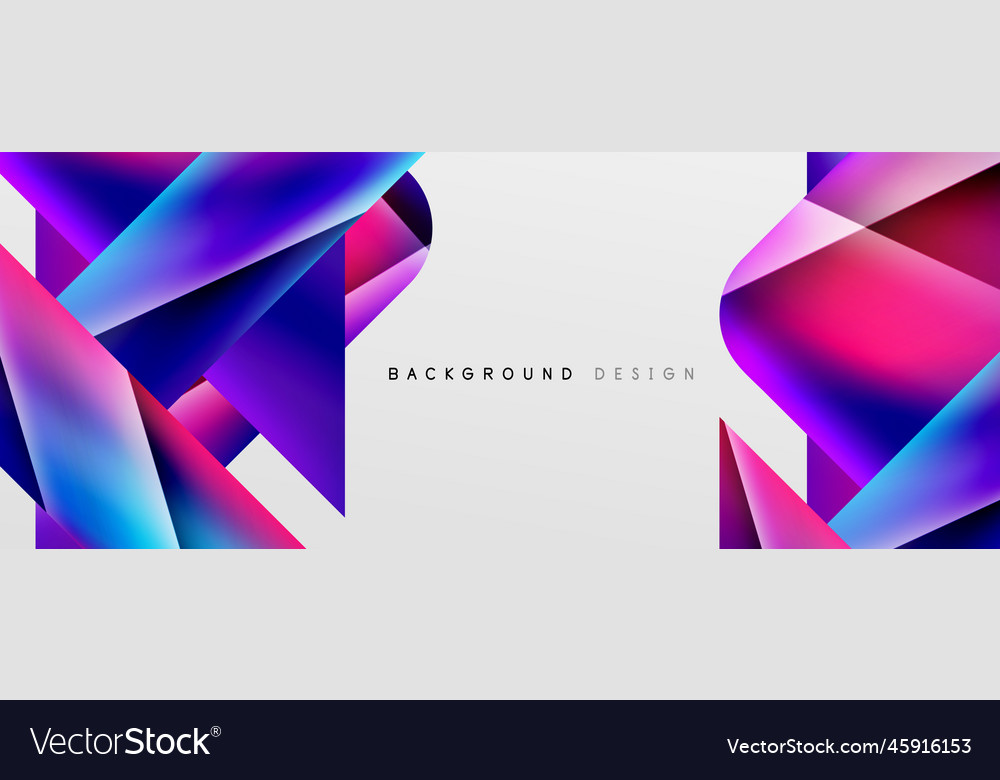 Triangle Fluid Color Gradient Abstract Background Vector Image