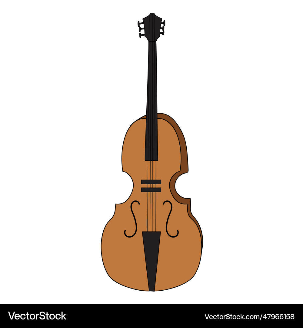 Cello violoncello musical instrument doodle Vector Image