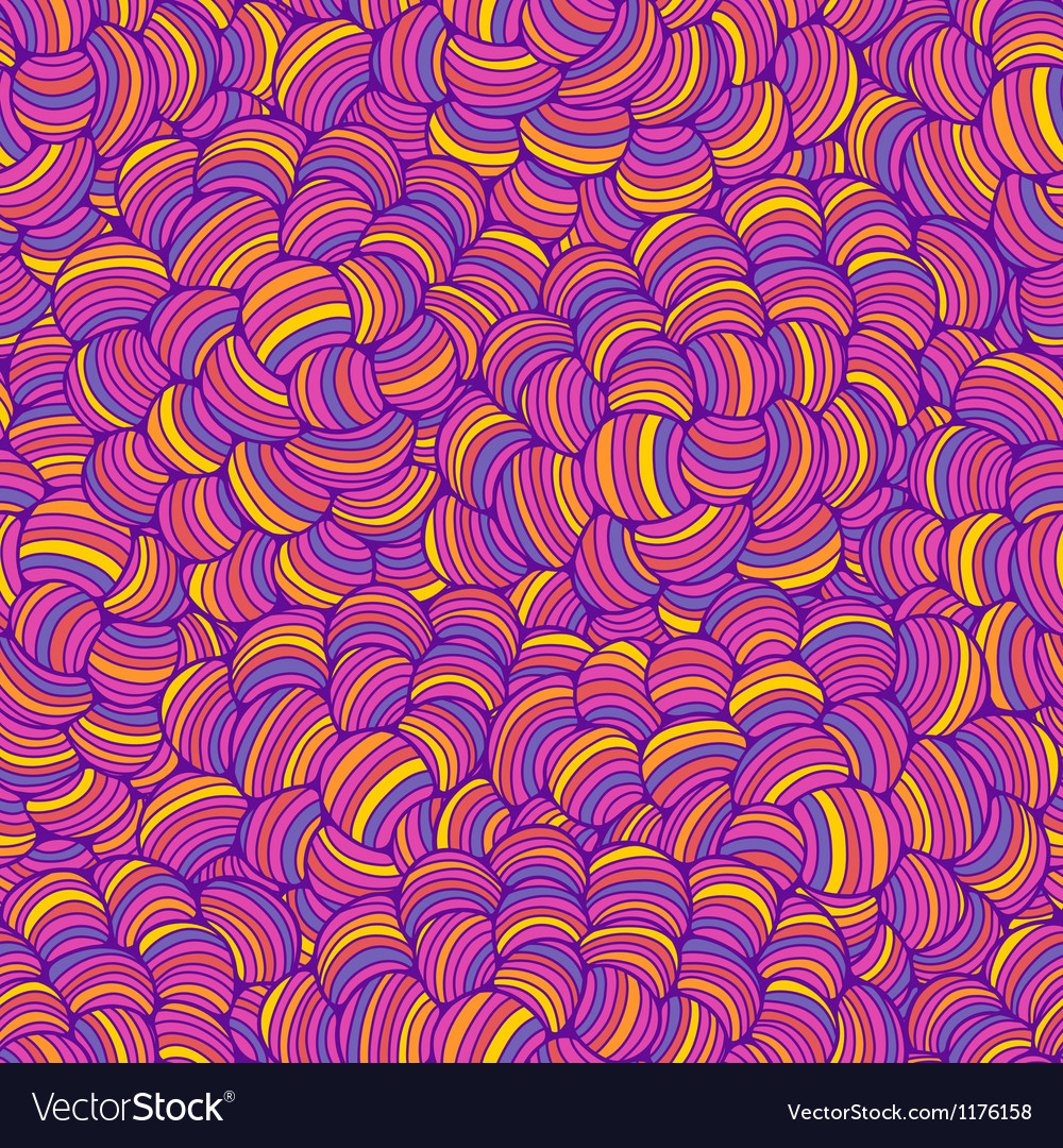 Seamless abstract wave hand-drawn pattern Vector Image