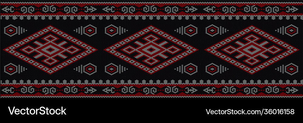 Traditional ethnic ornament for use on fabrics Vector Image