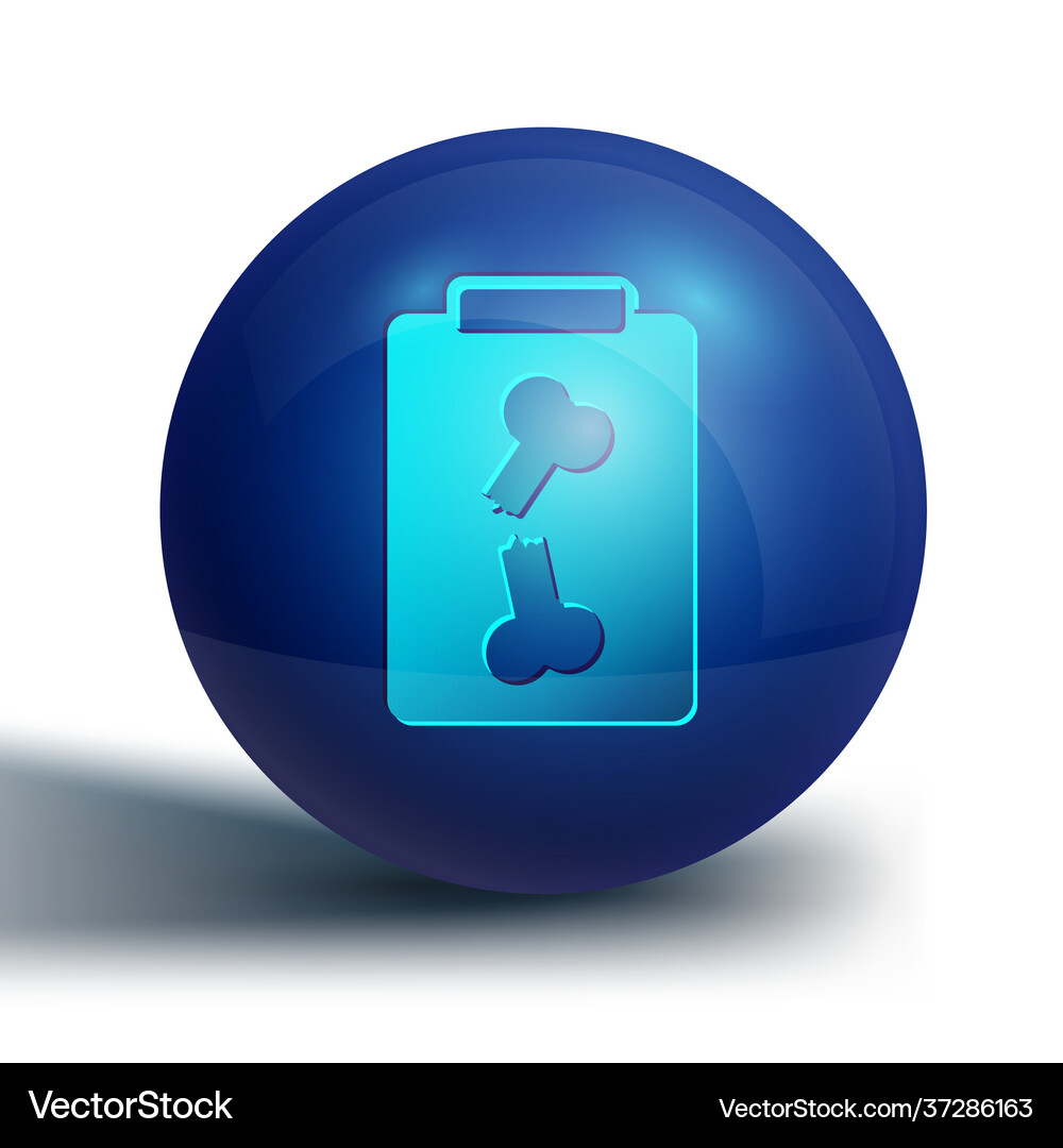 Blue x-ray shots icon isolated on white background