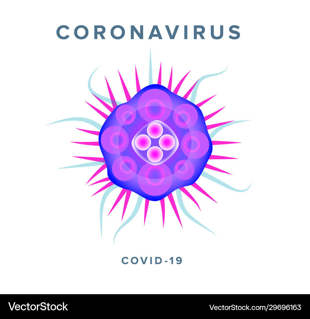 Coronavirus isolated icon for infographics Vector Image