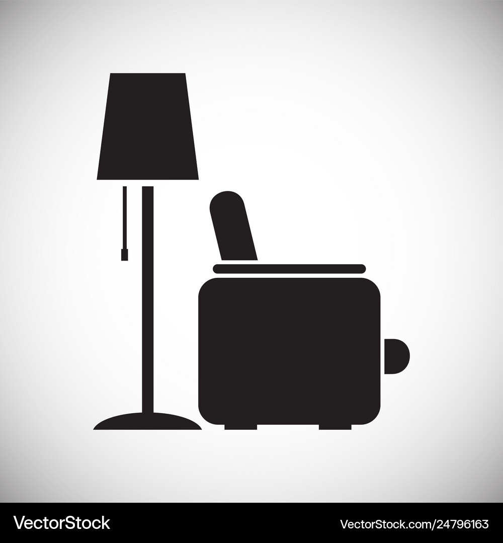 Furniture icon on background for graphic and web Vector Image