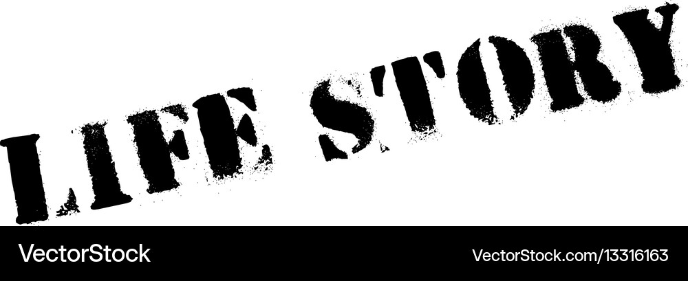 Life story rubber stamp Royalty Free Vector Image