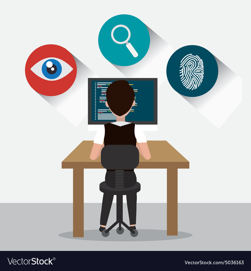 Security system design Royalty Free Vector Image