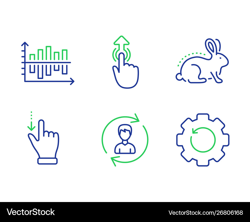 Animal tested diagram chart and human resources Vector Image
