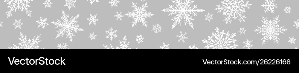 Christmas banner snowflakes Royalty Free Vector Image