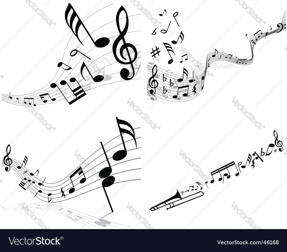 Musical notes Royalty Free Vector Image - VectorStock