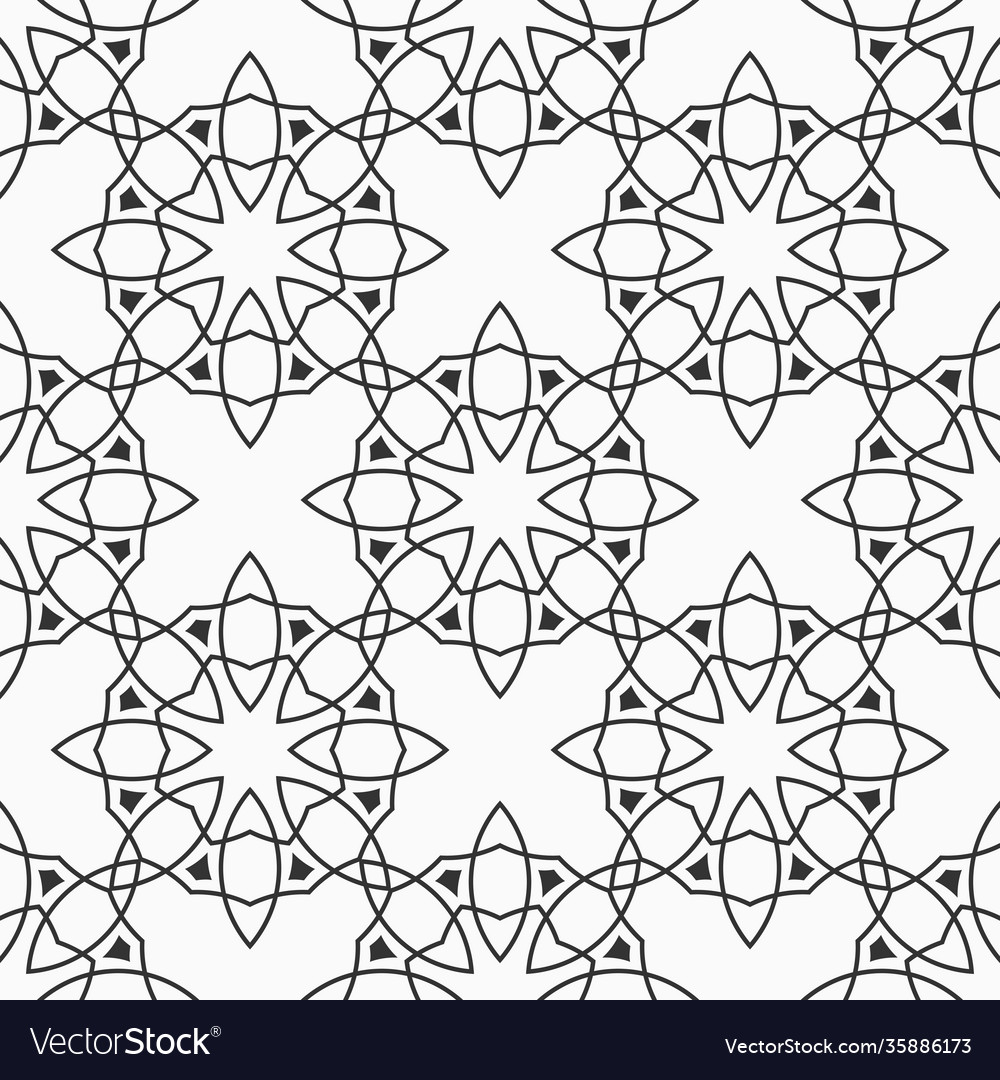 Abstract Seamless Pattern Intersecting Royalty Free Vector