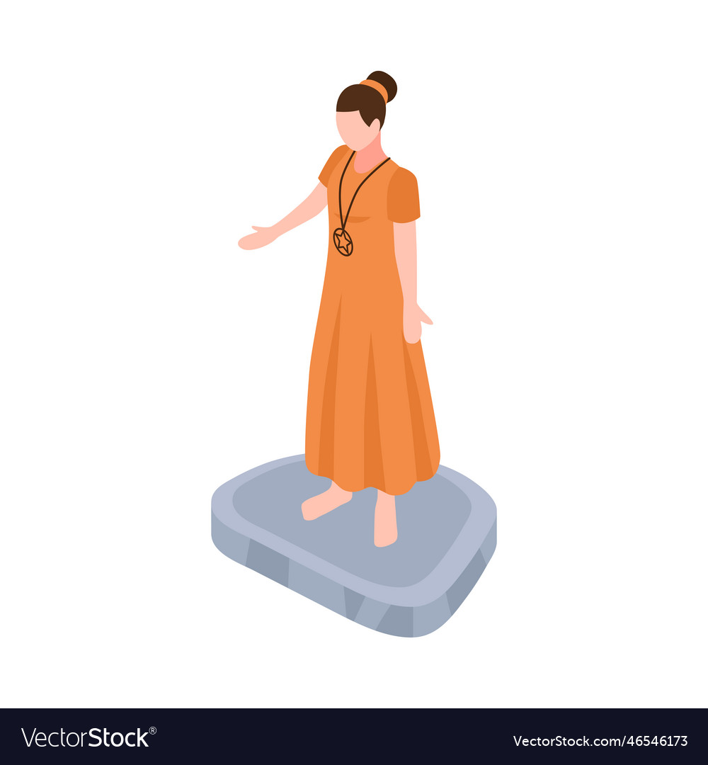 Isometric prophet icon Royalty Free Vector Image