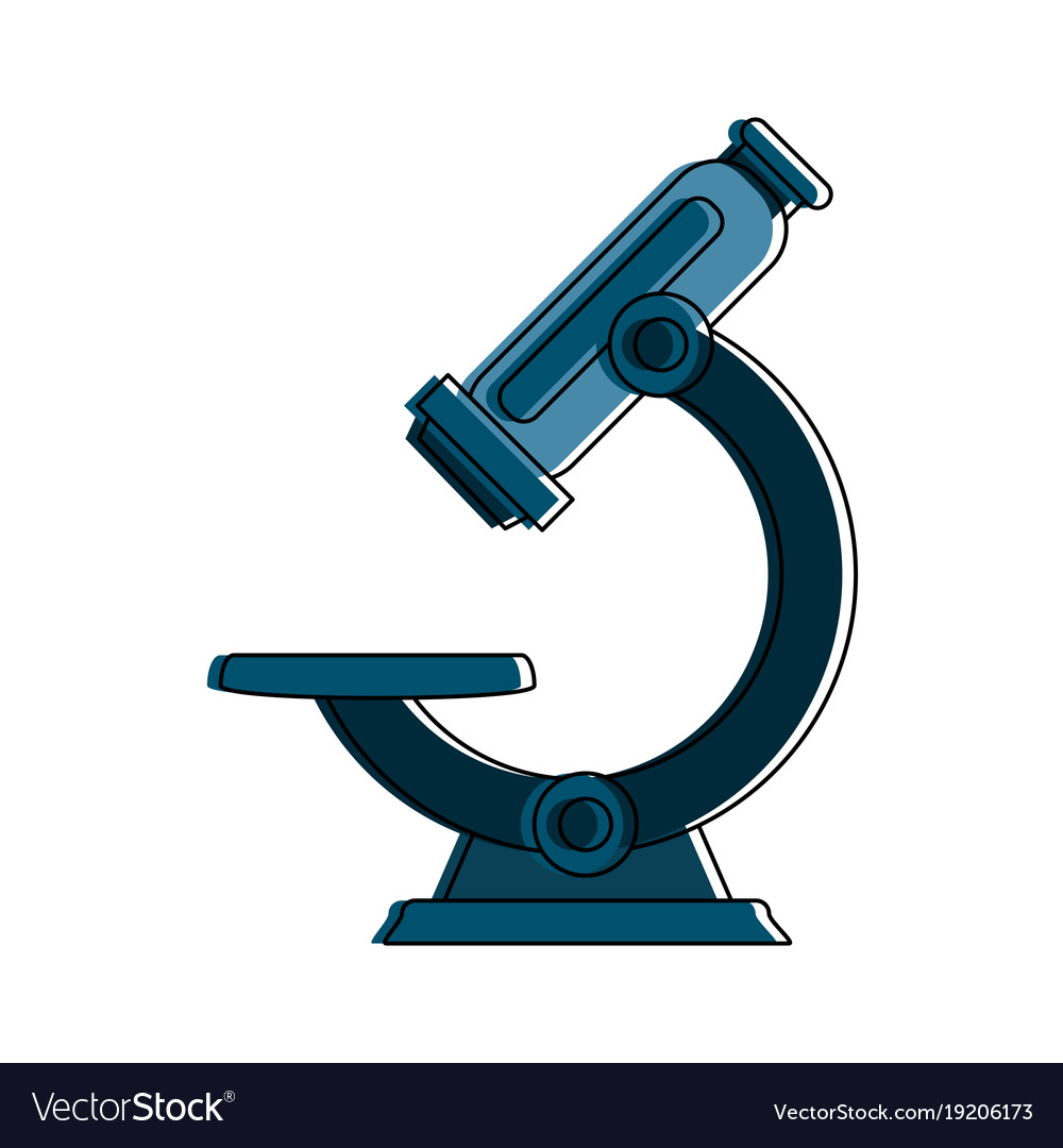 Microscope science tool Royalty Free Vector Image