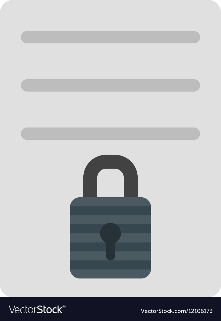 Secure document Royalty Free Vector Image - VectorStock